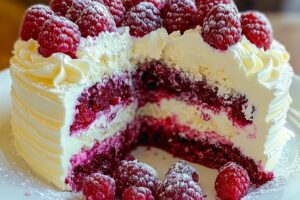 White Chocolate Raspberry Dream Cake