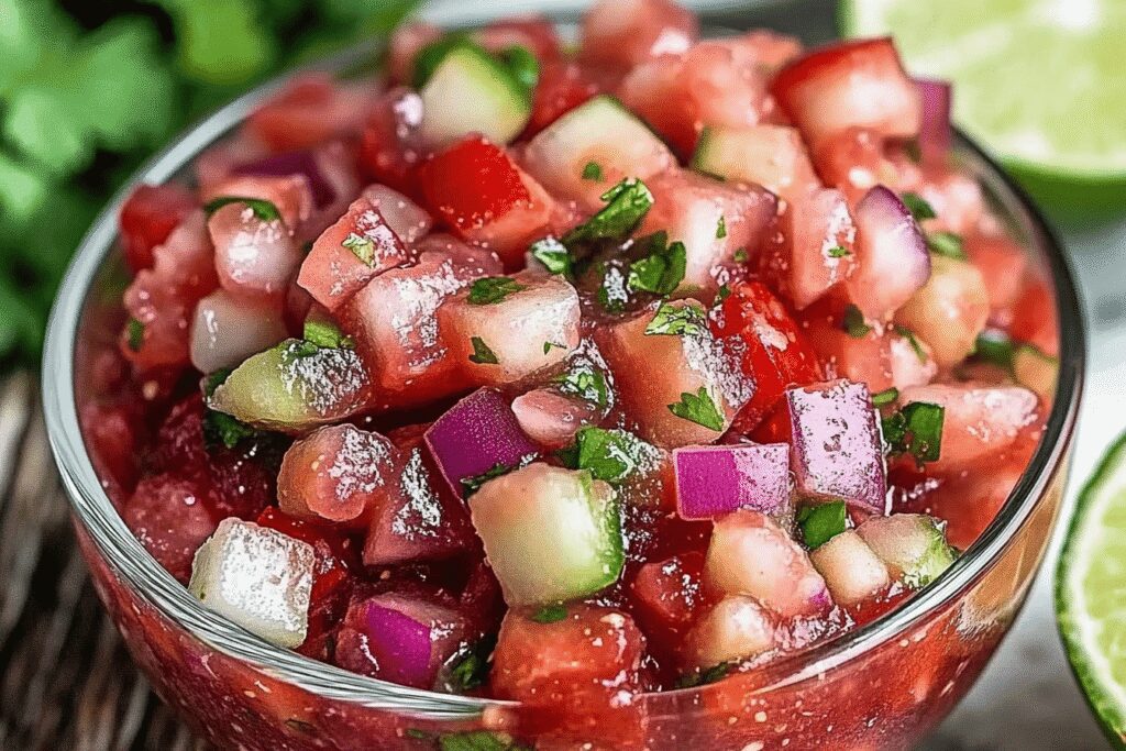 Strawberry Rhubarb Salsa